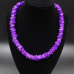 Jewelry | Vintage 18 Inch Purple Shell Necklace | Poshmark